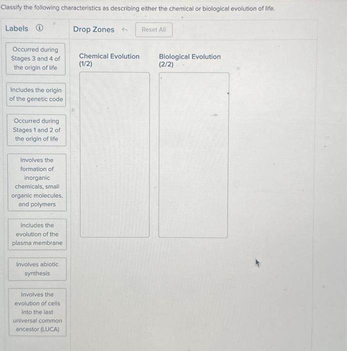 Solved Classify the following characteristics to | Chegg.com