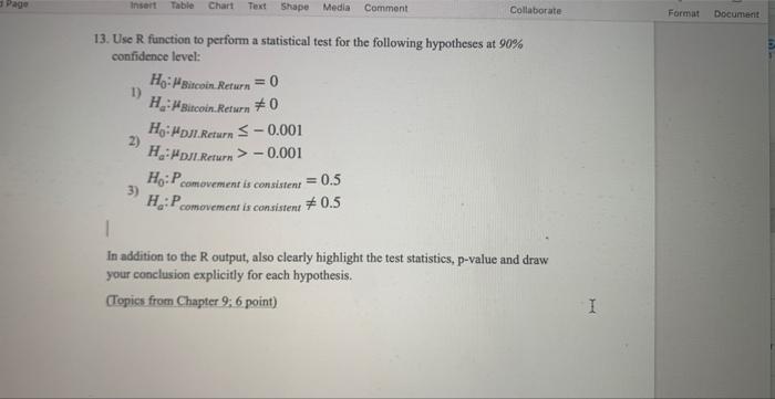 Page Insert Table Chart Text Shape Media Comment | Chegg.com