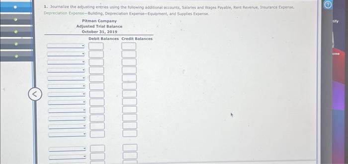 Solved 1. Journalize the adjusting entries using the | Chegg.com