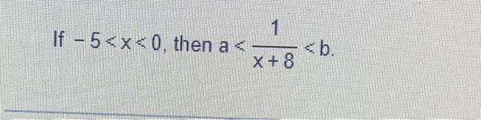 Solved If −5 | Chegg.com