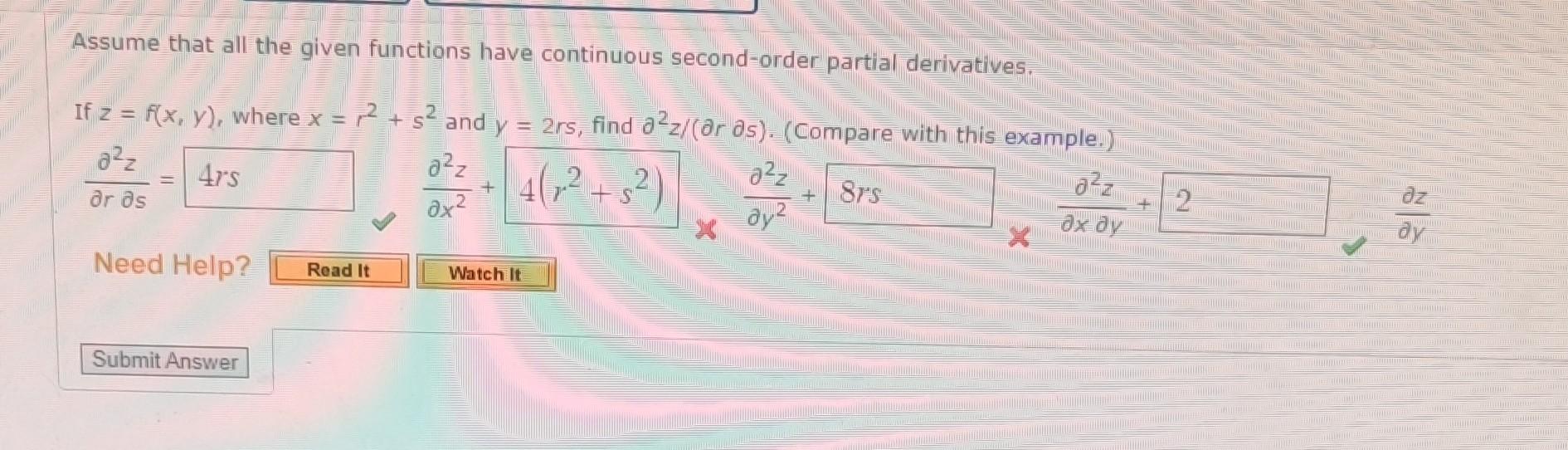 Solved Assume that all the given functions have continuous | Chegg.com