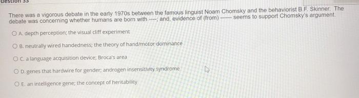Solved There was a vigorous debate in the early 1970s | Chegg.com