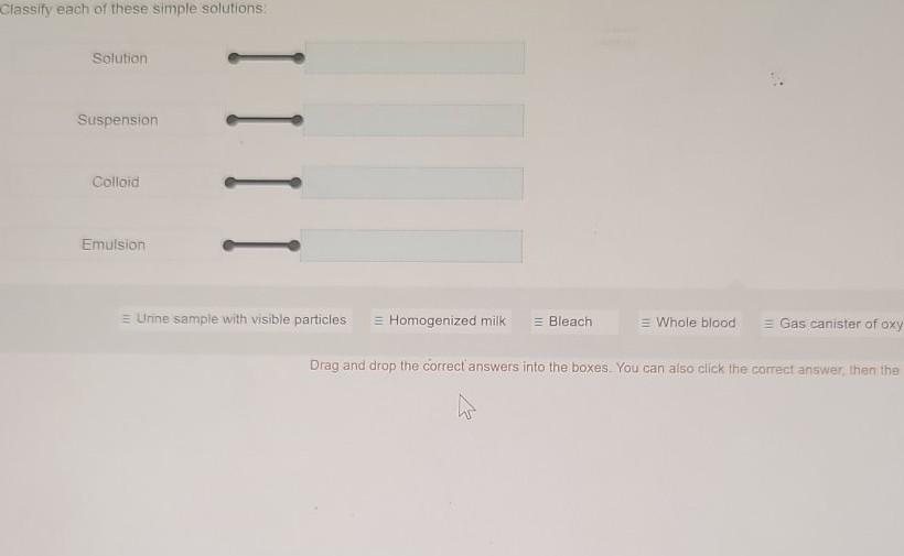 Solved Classify each of these simple solutions Solution | Chegg.com