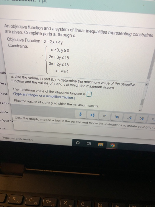 Solved An objective function and a system of linear | Chegg.com
