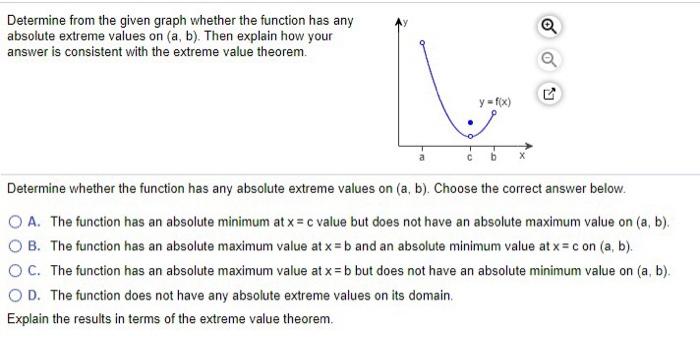 Solved Determine from the given graph whether the function | Chegg.com