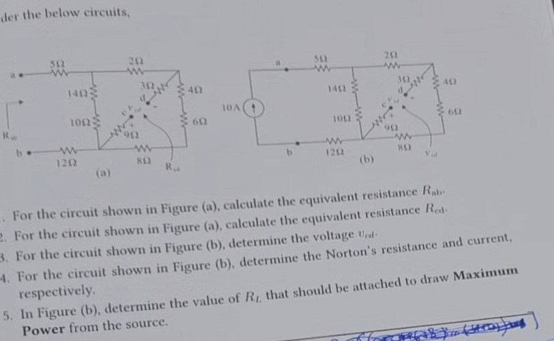 Solved der the below circuits,For the circuit shown in | Chegg.com