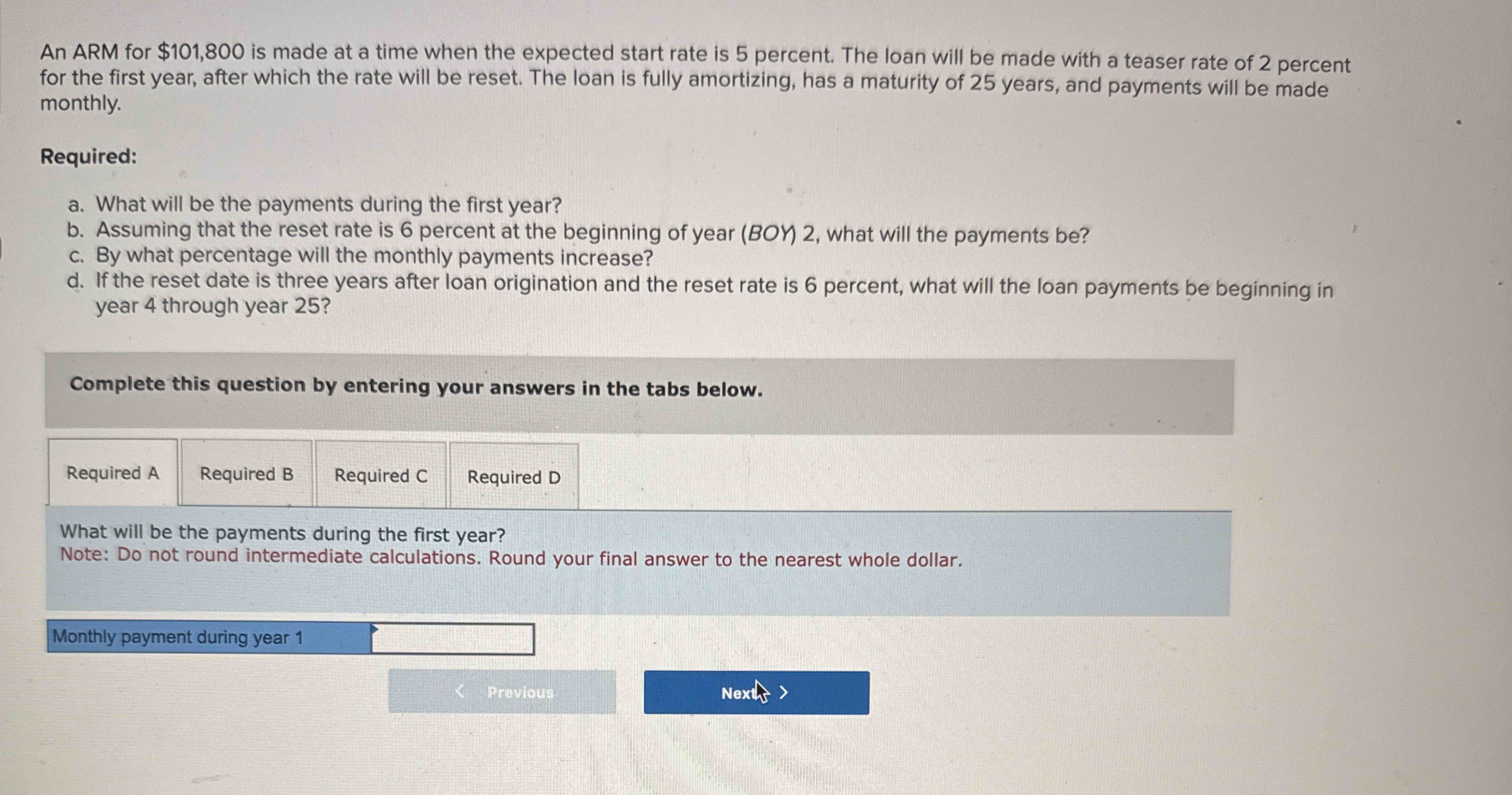 Solved Please solve parts a,b,c & d An ARM for \( \$ | Chegg.com