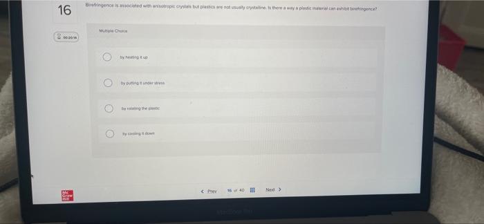 Beigence is acted with stropery but are not crystals | Chegg.com