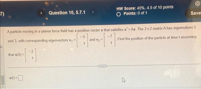 Solved A particle moving in a planar force field has a | Chegg.com