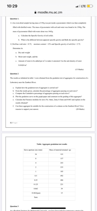 10:29 LTE moodle.mu.ac.zm 1.1 An even dried | Chegg.com