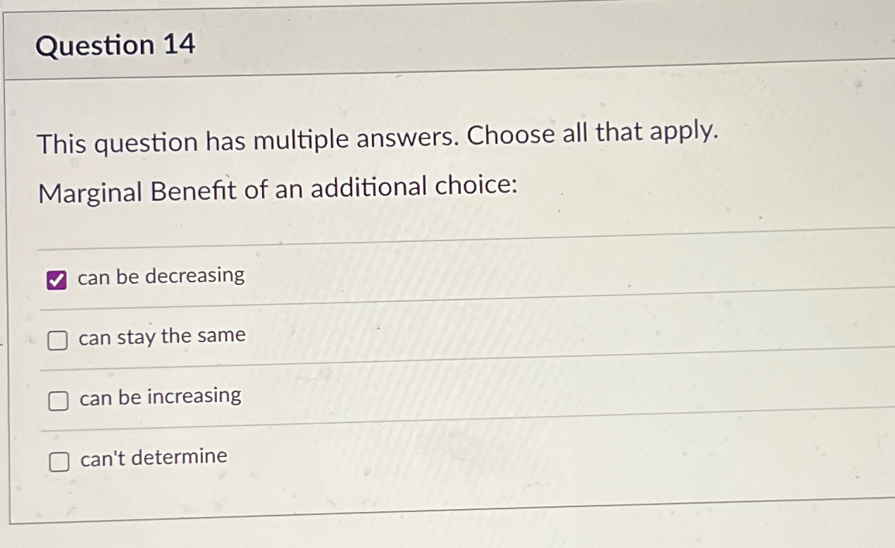 Solved Question 14This question has multiple answers. Choose | Chegg.com