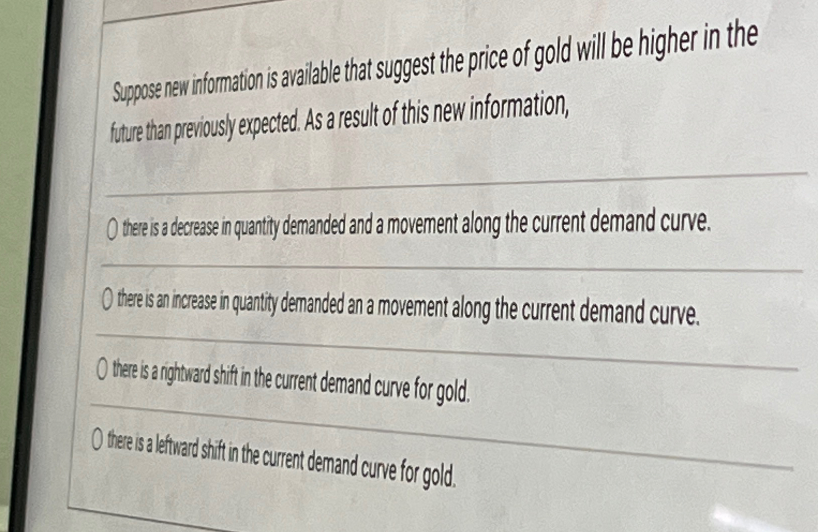 Solved Suppose new information is available that suggest the | Chegg.com