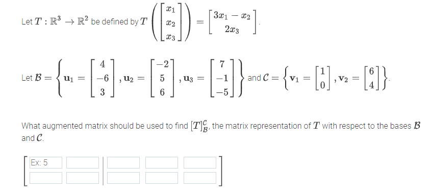 Solved Let T:R3→R2 ﻿be defined by | Chegg.com