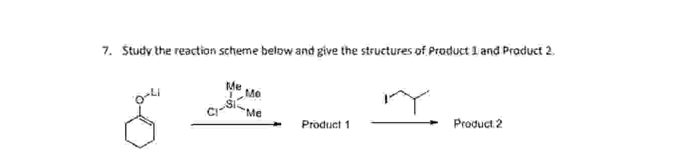 Solved iStudy the reaction seheme belew and give the | Chegg.com