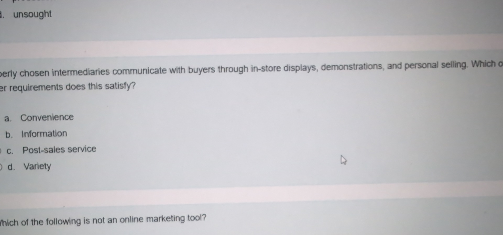 Solved unsoughtJerly chosen intermediaries communicate with | Chegg.com