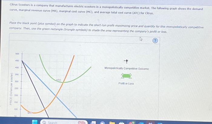 Solved Given the profit-maximizing choice of output and | Chegg.com