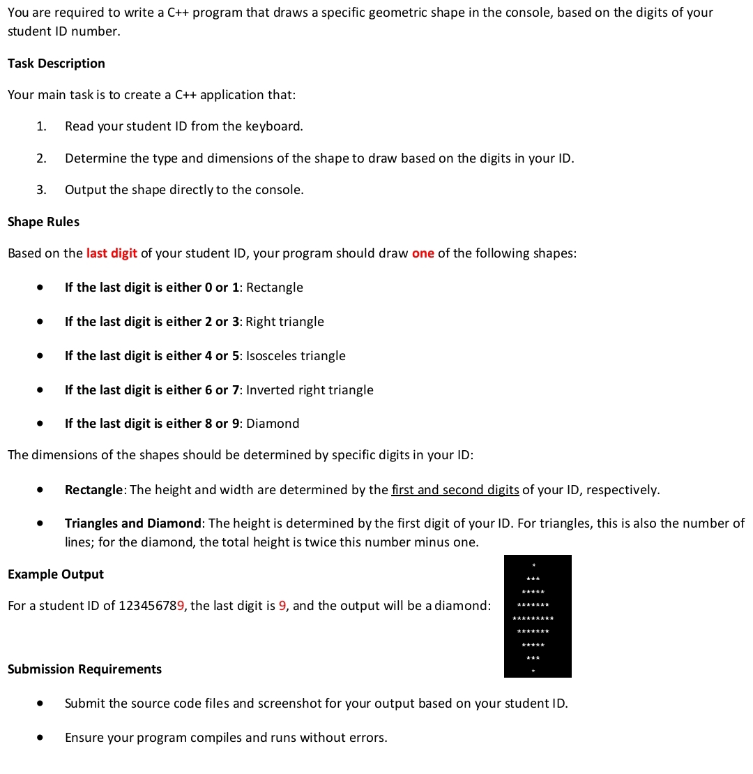 Solved # Student ID No : 202010109You are required to write | Chegg.com