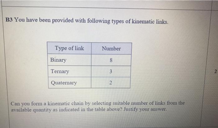 Solved B3 You have been provided with following types of | Chegg.com