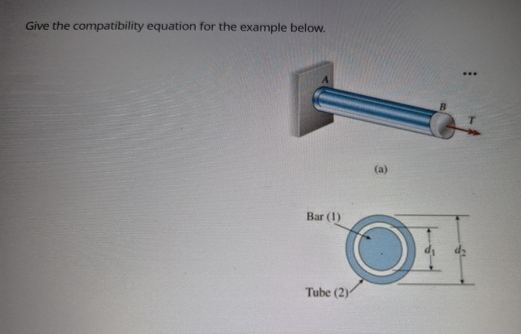 Solved Give the compatibility equation for the example | Chegg.com