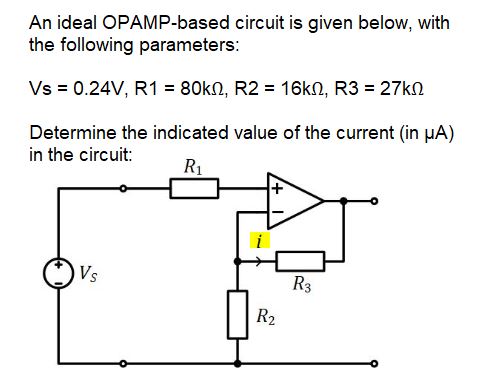 Solved An ideal OPAMP-based circuit is given below, withthe | Chegg.com