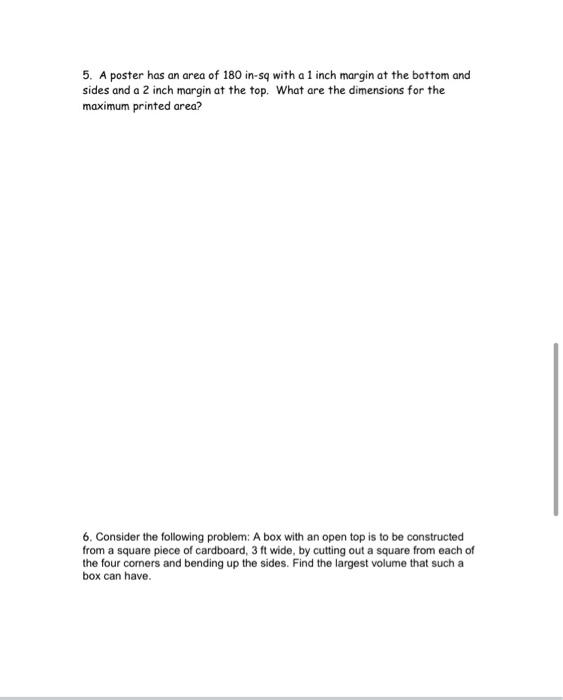 Solved Optimization Worksheet 1. A person has 1050 sq-ft of | Chegg.com