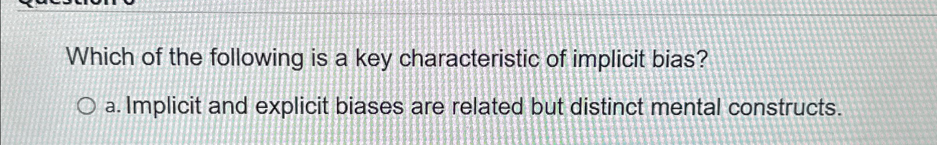 Solved Which of the following is a key characteristic of | Chegg.com