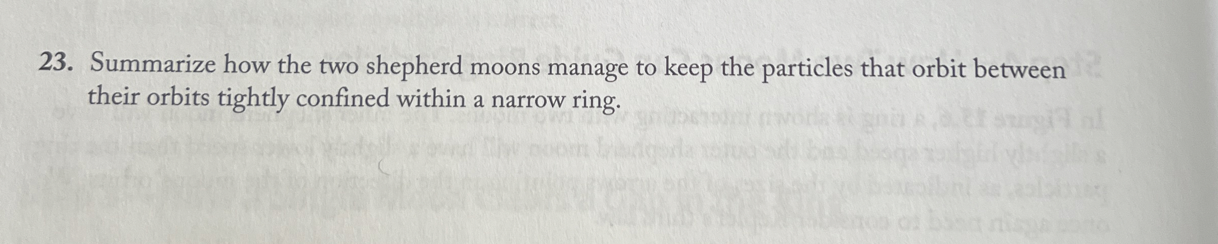 Solved Summarize how the two shepherd moons manage to keep | Chegg.com