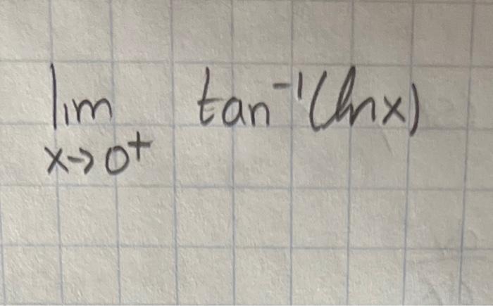 Solved tan−1(lnx) | Chegg.com