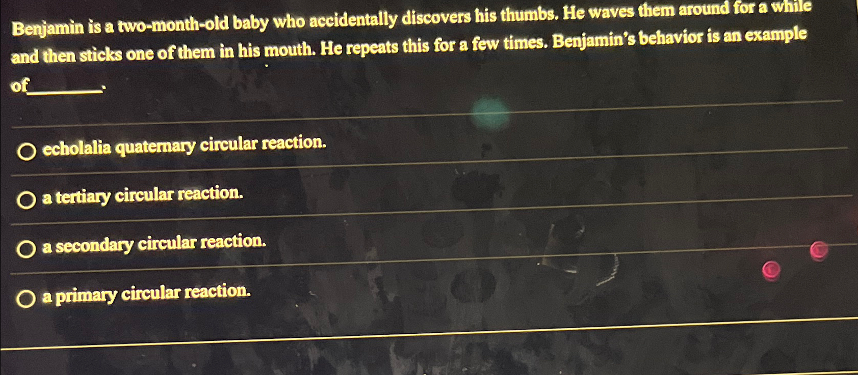 Solved Benjamin is a two-month-old baby who accidentally | Chegg.com