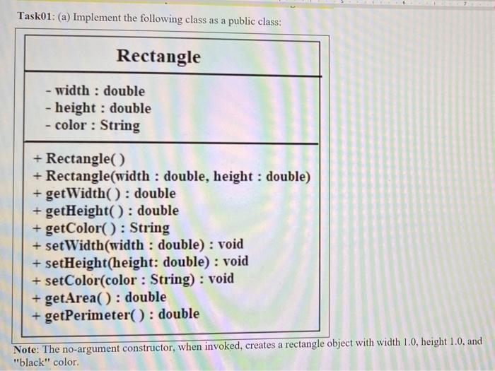 Solved Task01: (a) Implement the following class as a public | Chegg.com