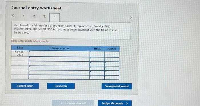Solved Problem 4.4A (Algo) Journalizing and posting | Chegg.com