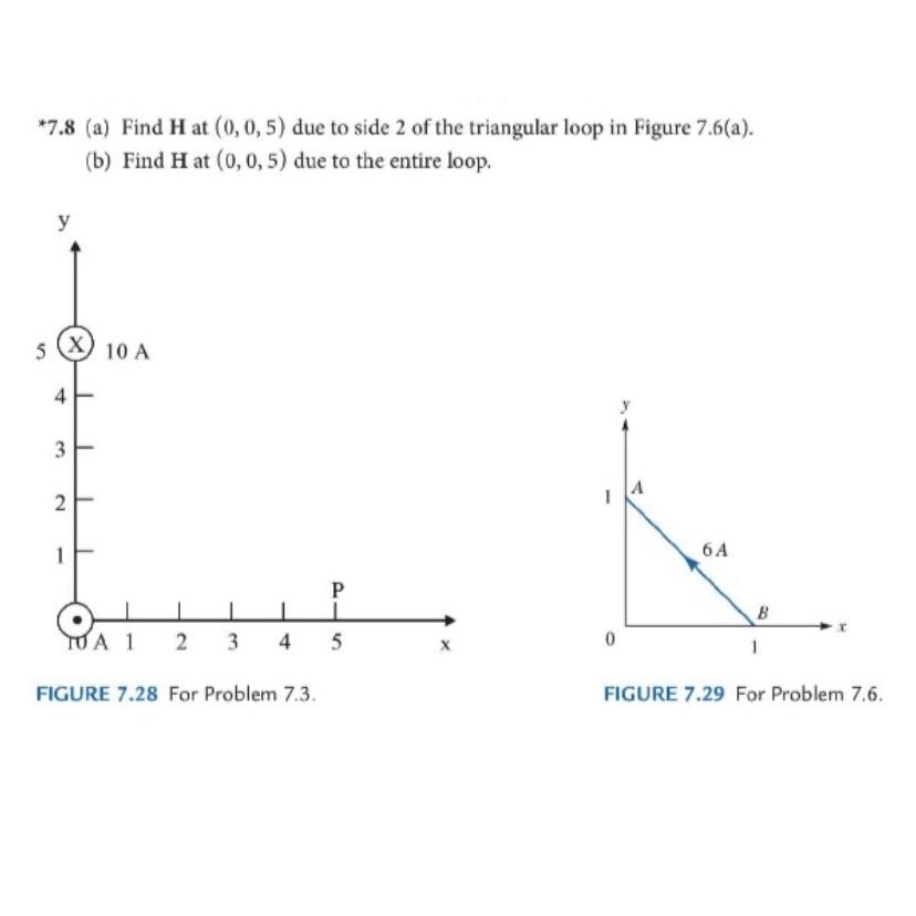 Solved *7.8 (a) ﻿Find H ﻿at (0,0,5) ﻿due to side 2 ﻿of the | Chegg.com