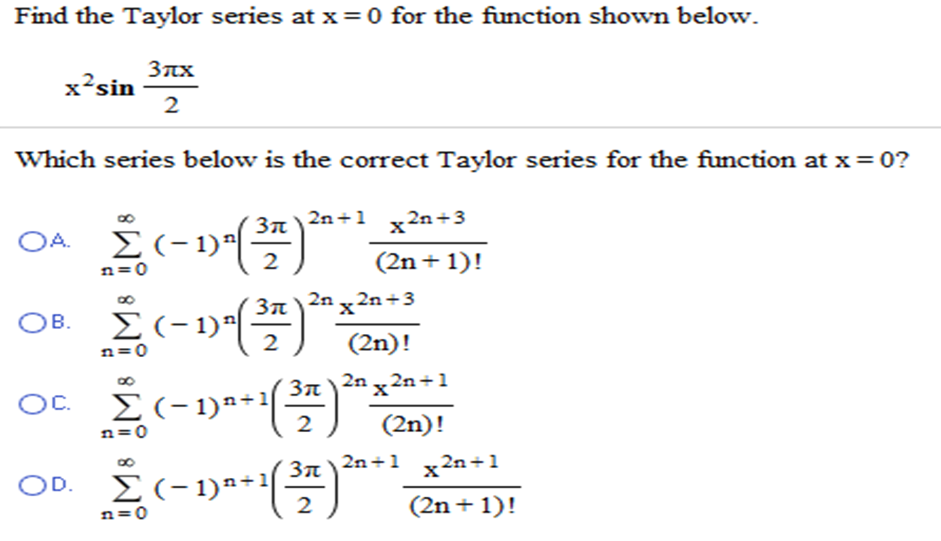 Solved Please show all steps! Thanks! Find the Taylor | Chegg.com