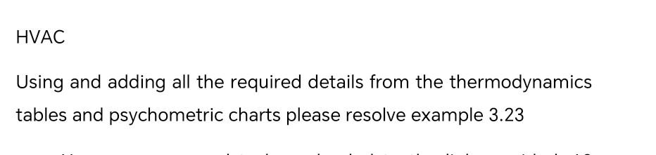 Solved HVAC Using and adding all the required details from | Chegg.com