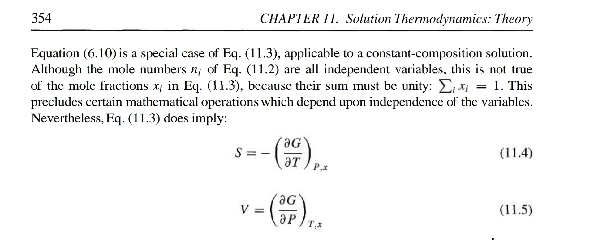 354CHAPTER 11. ﻿Solution Thermodynamics: | Chegg.com