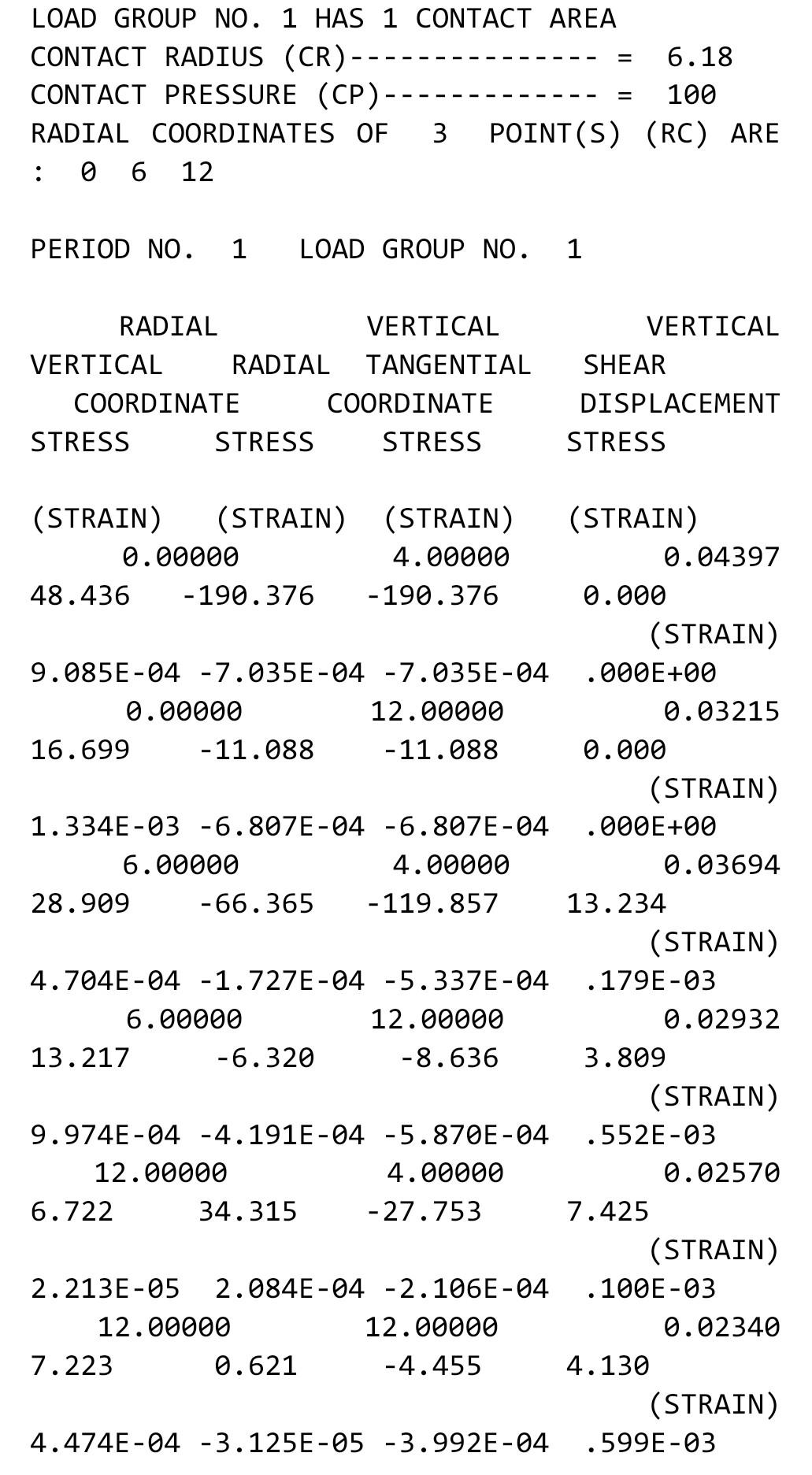 Solved The input and output file of a KENPAVE analysis for a | Chegg.com
