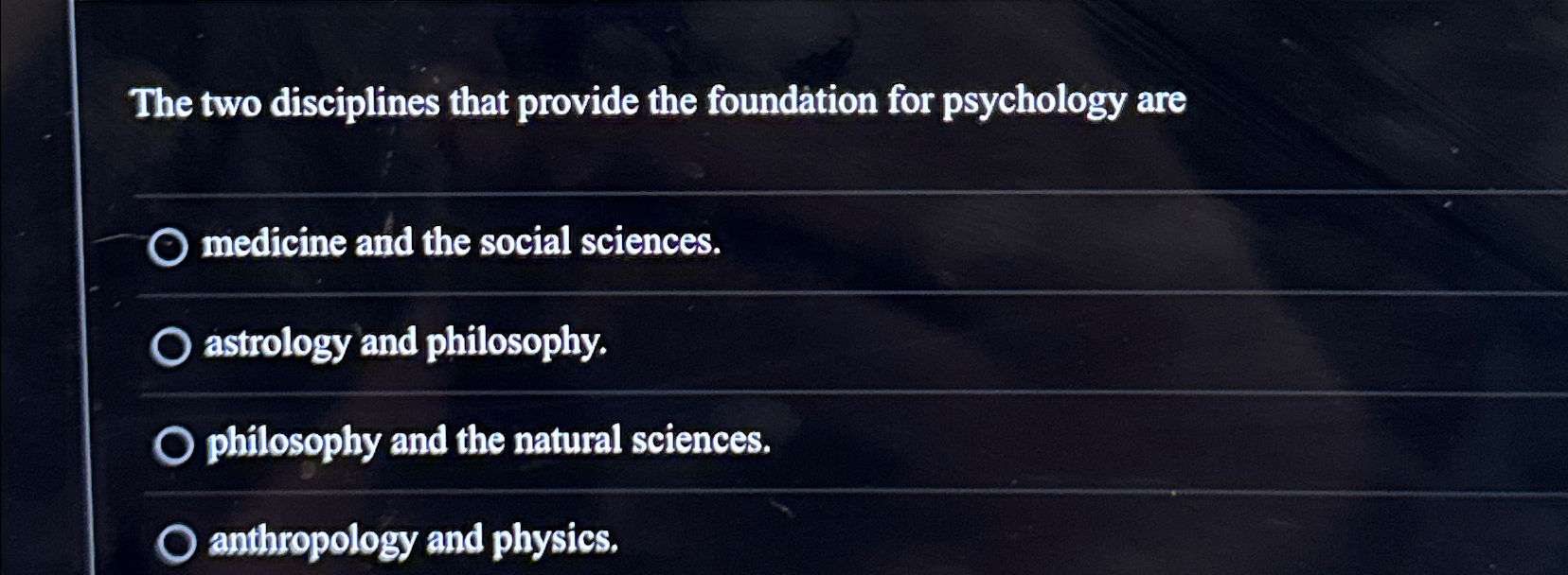 Solved The two disciplines that provide the foundation for | Chegg.com