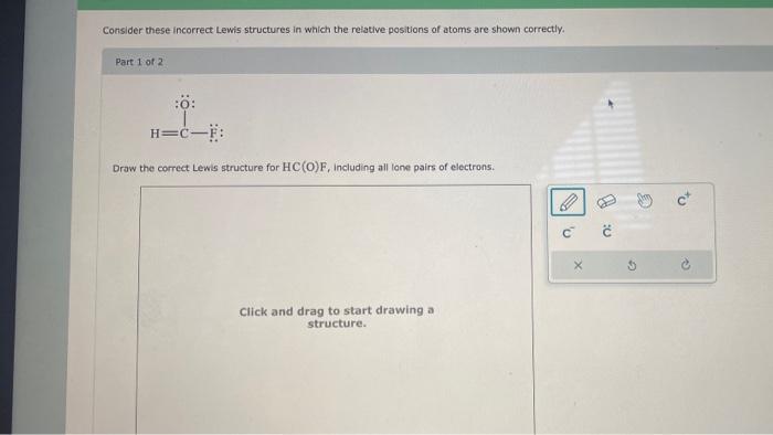 Solved Consider these incorrect Lewis structures in which | Chegg.com