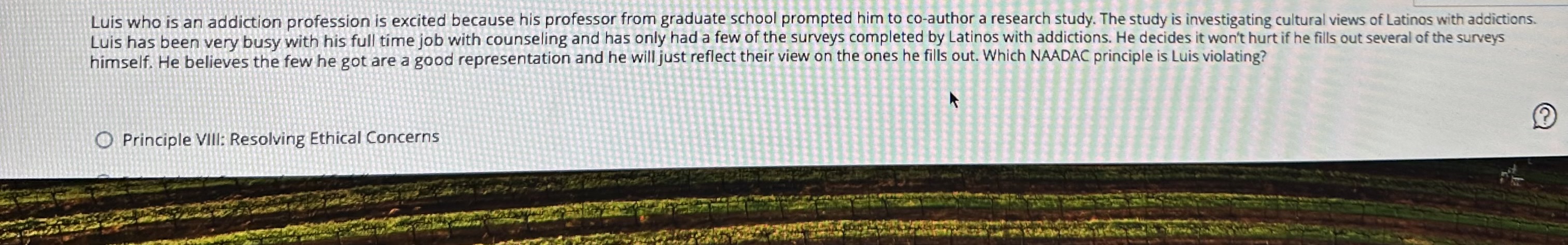 Solved Luis who is an addiction profession is excited | Chegg.com