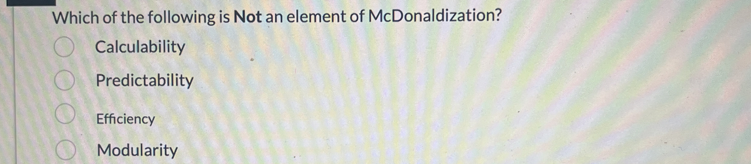 Solved Which of the following is Not an element of | Chegg.com