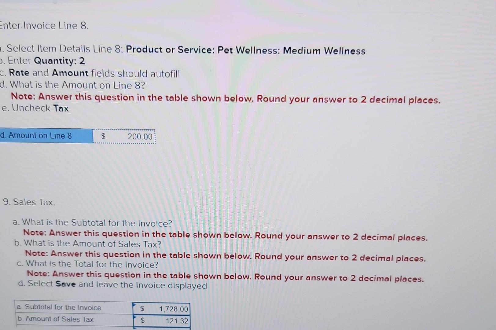 es ! Required information [The following information | Chegg.com