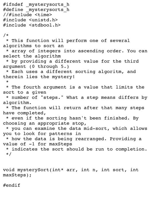 [URGENT - NEED HELP] Experiment with 6 sorting | Chegg.com