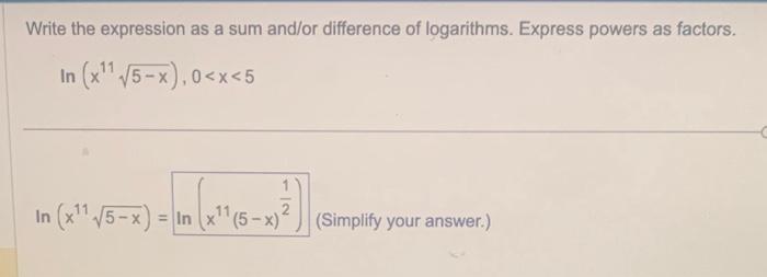 Solved Write the expression as a sum and/or difference of | Chegg.com