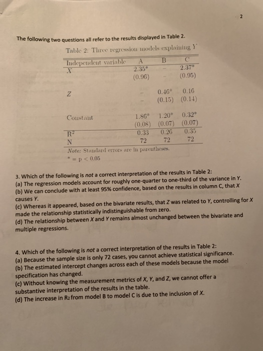 Solved Part I. Multivariate Regression: theory and | Chegg.com