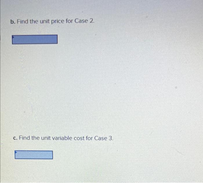Solved Consider each of the following cases: Accounting Unit | Chegg.com