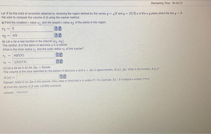 Solved Let S be the solid of revolution obtained by | Chegg.com