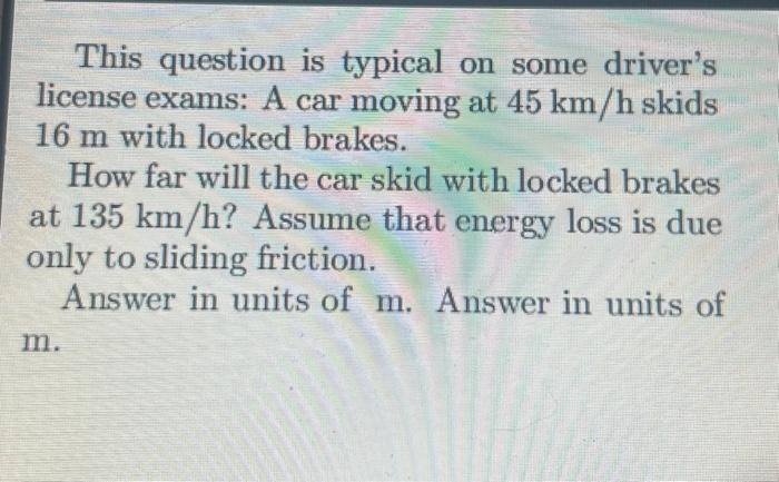Solved This question is typical on some driver's license | Chegg.com