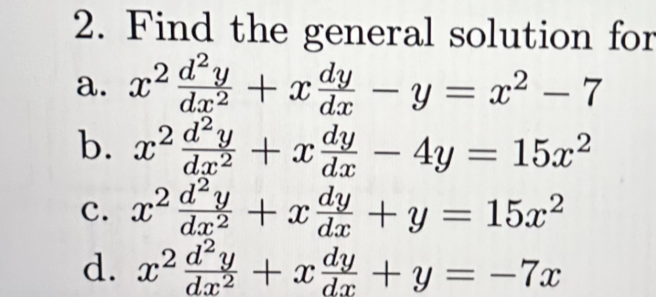 Solved Find the general solution | Chegg.com