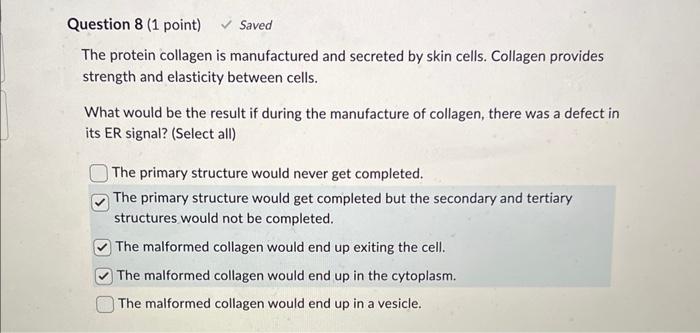 Solved The enzyme MM12 is manufactured and secreted tly | Chegg.com