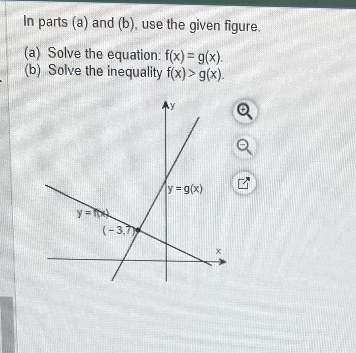 Solved In parts (a) and (b), use the given figure. (a) Solve | Chegg.com
